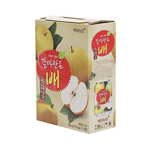 HAITAI)CRUSHED PEAR JUICE 238ml x 12pcs – Ok Mart