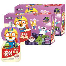 Paldo, Pororo Red Ginseng Drink Grape Fkavor 100ml – Ok Mart